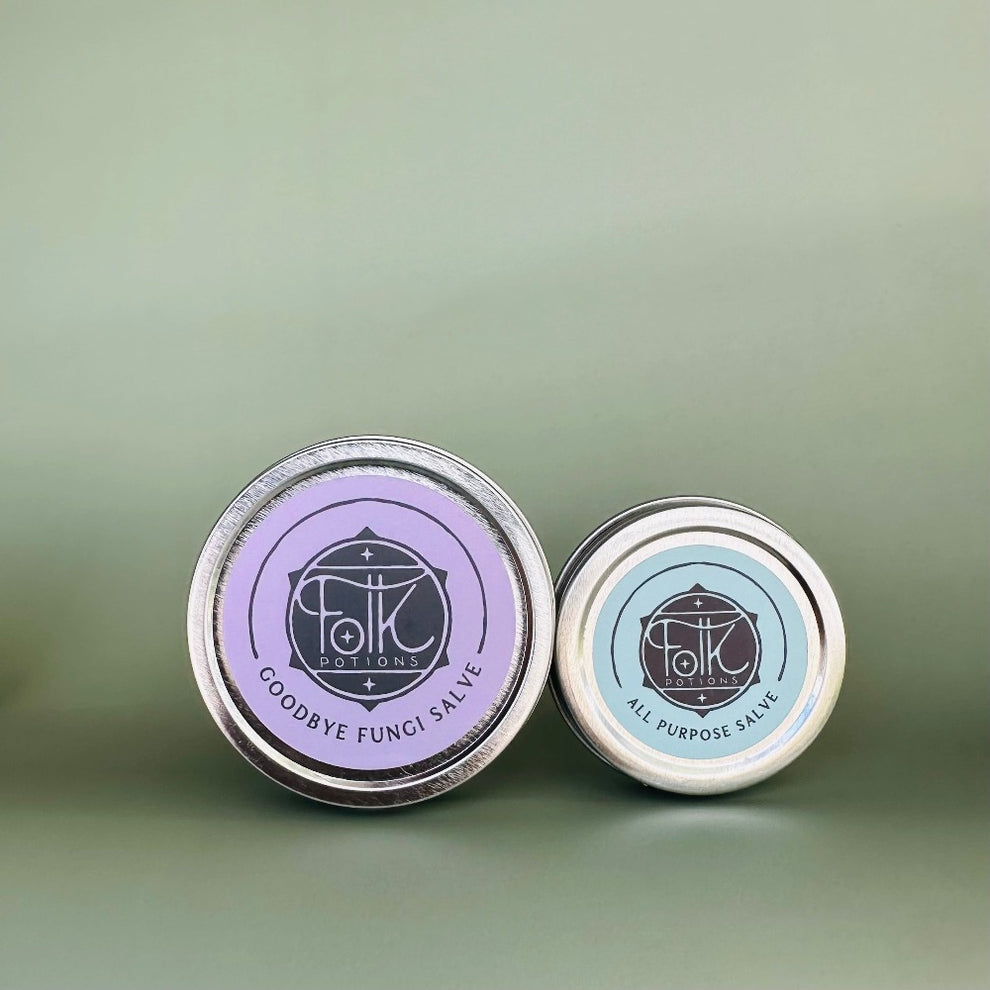 All Purpose Salve + Goodbye Fungi Salve – Folk Potions